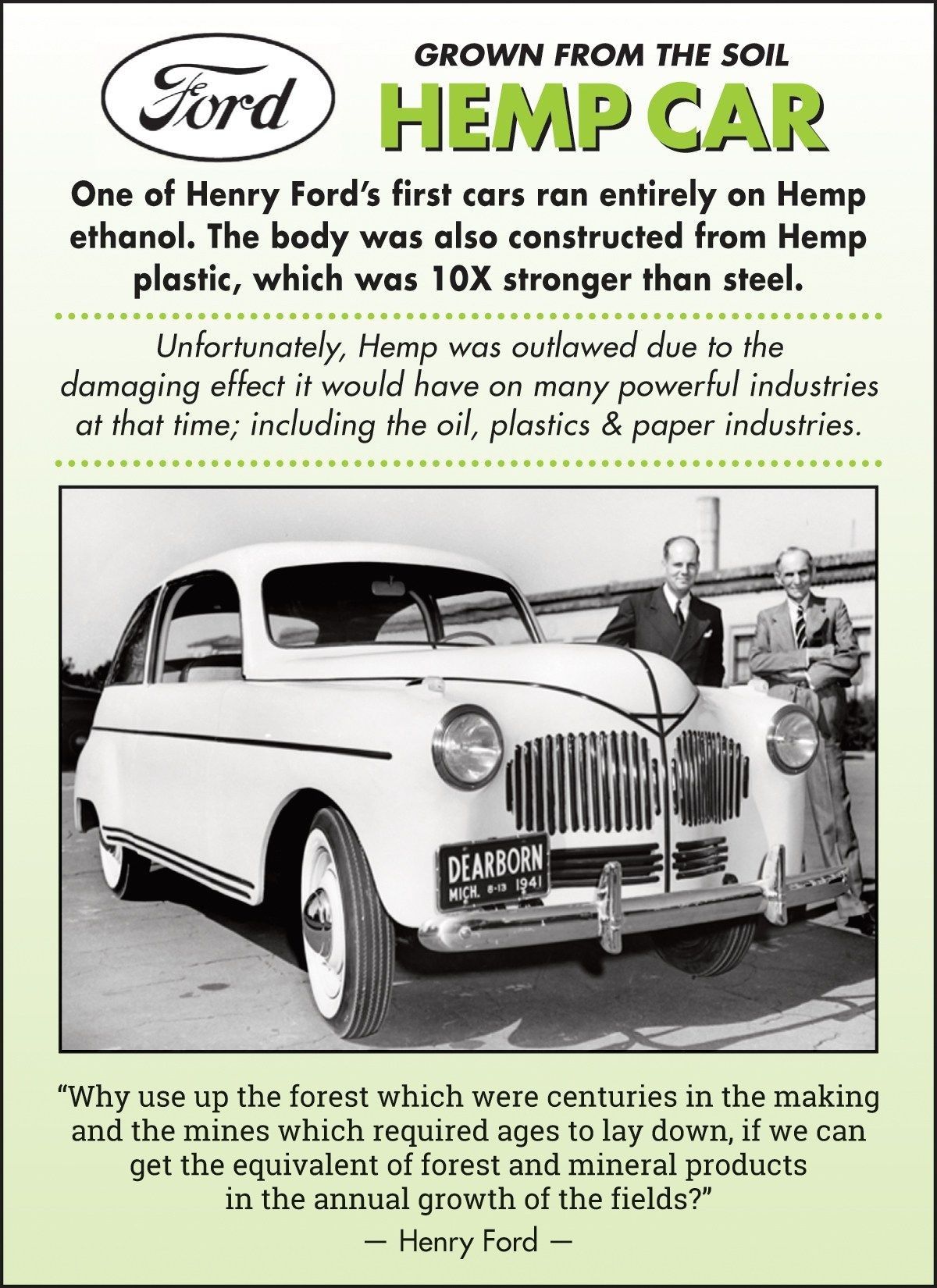 Henry Ford’s Hemp Cars – The Meaning of Water